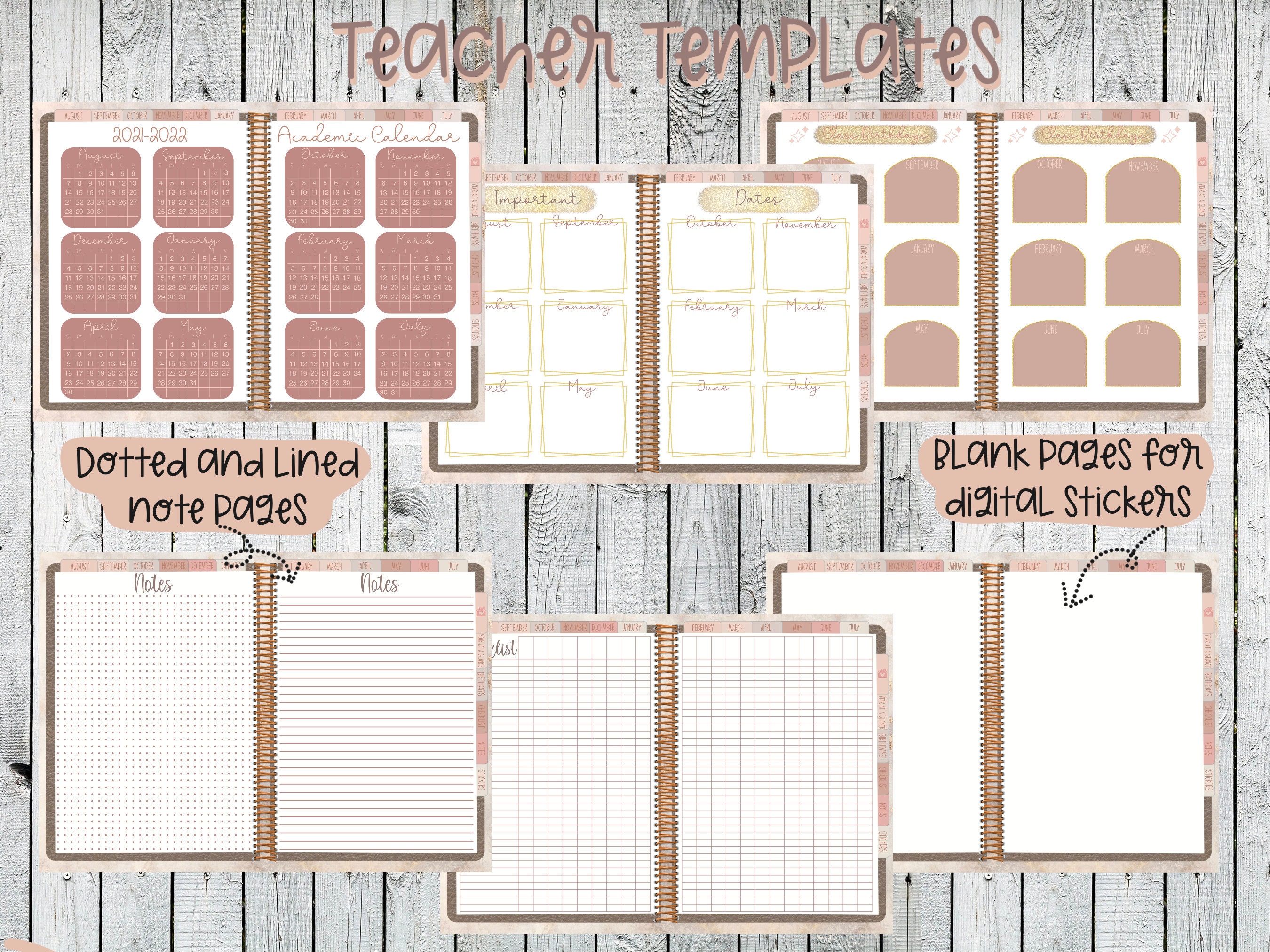 2022 2023 Digital Teacher Planner, Teacher Digital Planner, iPad ...