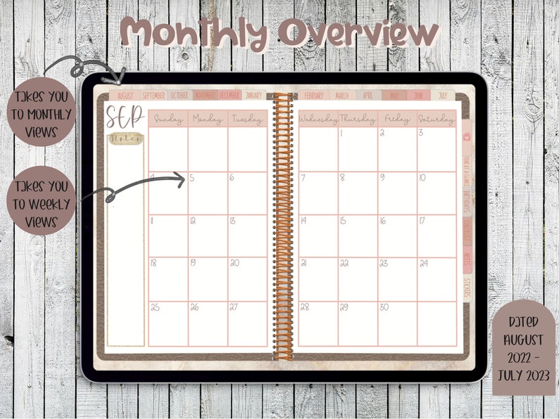 2022 2023 Digital Teacher Planner, Teacher Digital Planner, iPad ...