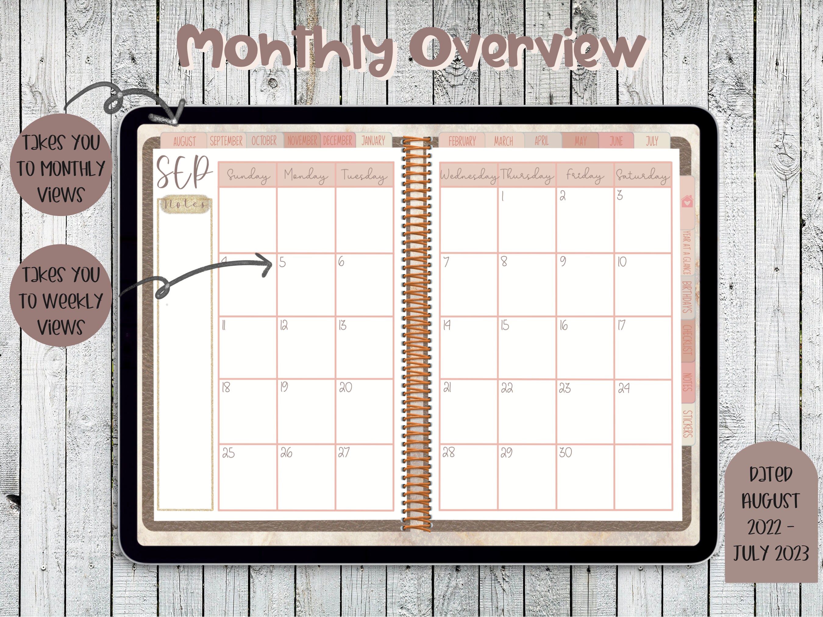 2022 2023 Digital Teacher Planner, Teacher Digital Planner, iPad ...