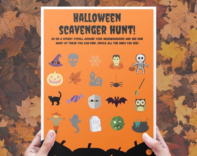Halloween Scavenger Hunt: Trick or Treat Activity (digital Download) - Etsy