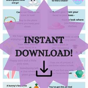 Indoor Easter Scavenger Hunt, Easter Digital Download, Easter Game, Easter Egg Hunt - Etsy Canada