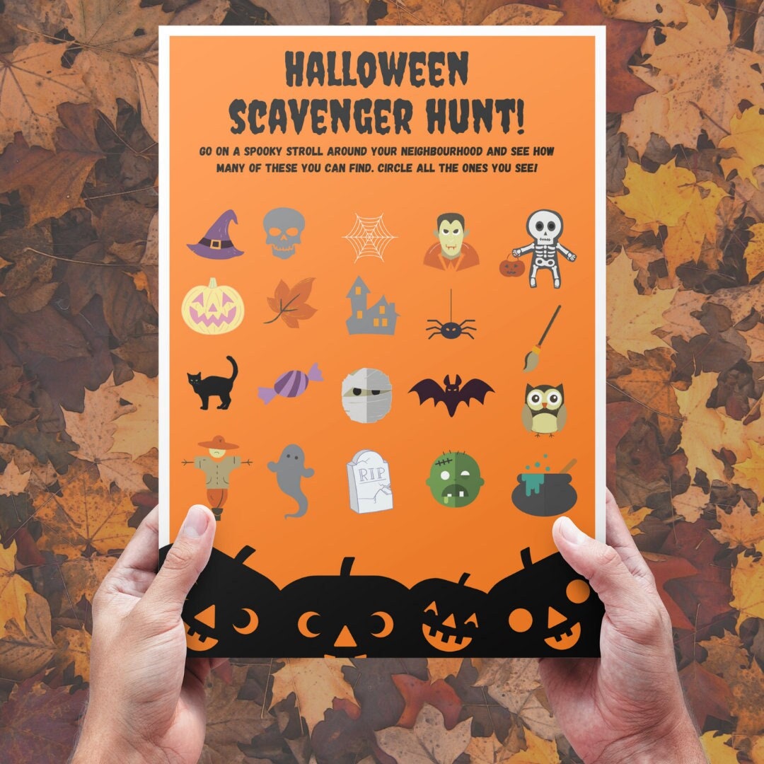 Halloween Scavenger Hunt: Trick or Treat Activity (digital Download) - Etsy