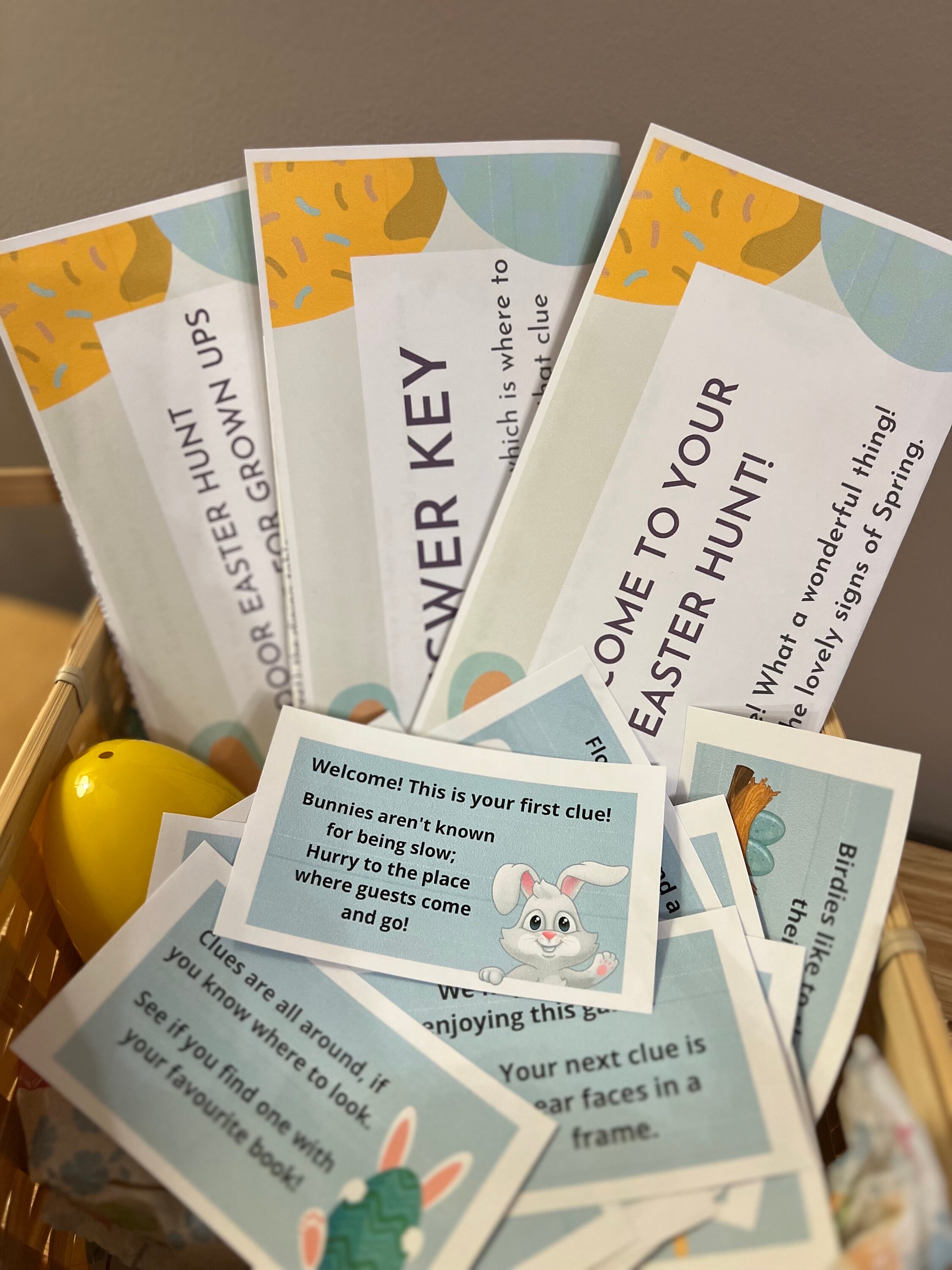 Indoor Easter Scavenger Hunt, Easter Digital Download, Easter Game ...