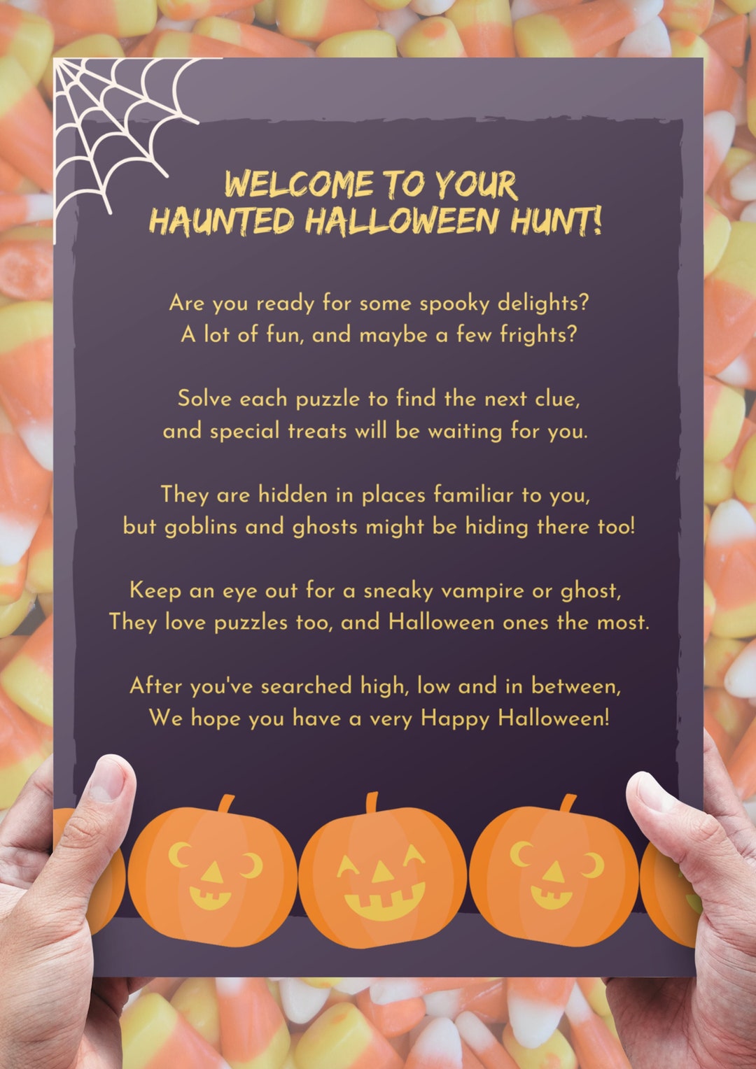Indoor Halloween Scavenger Hunt Game: (digital Download) - Etsy