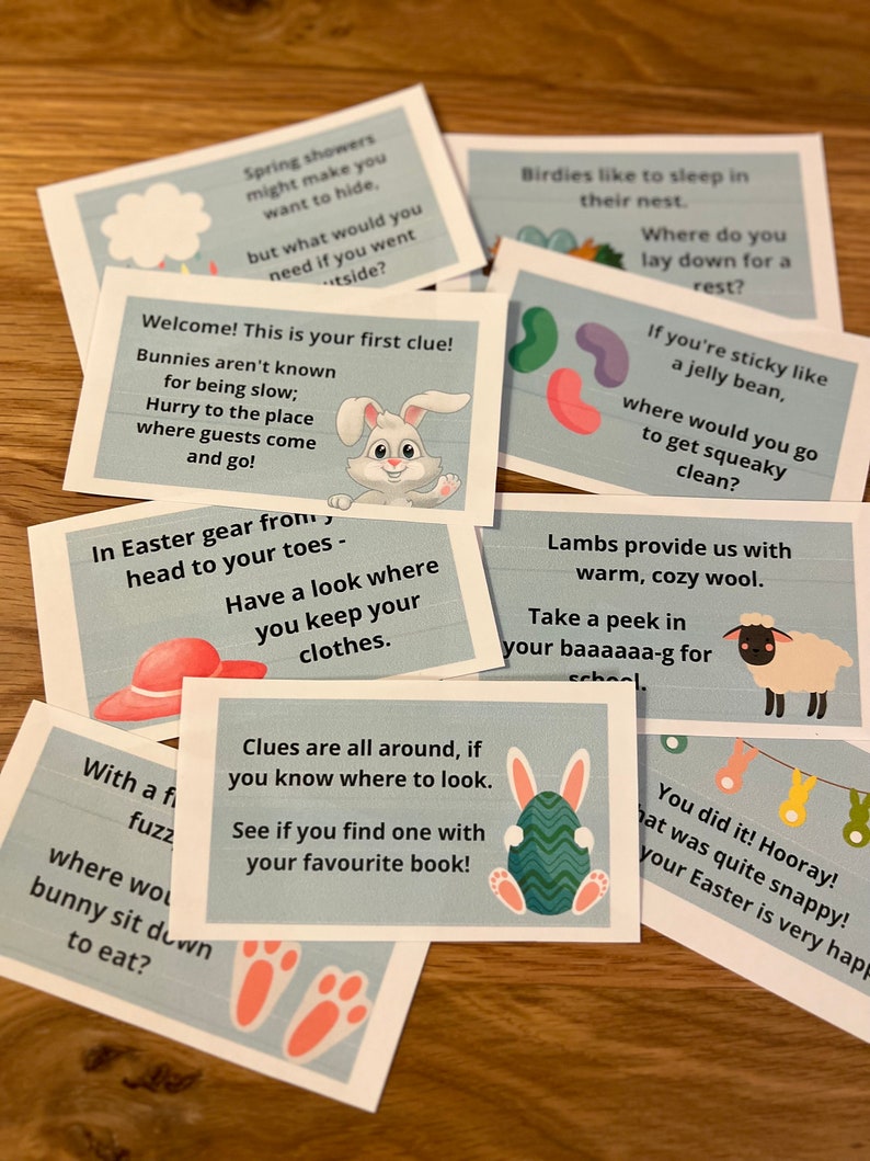 Indoor Easter Scavenger Hunt, Easter Digital Download, Easter Game ...