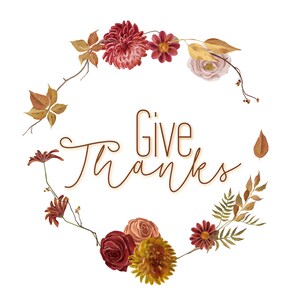 PRINTABLE Give Thanks Thanksgiving Printable Thanksgiving Saying Fall ...