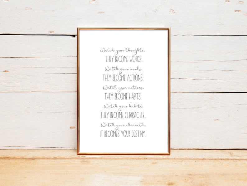 PRINTABLE Quote Wall Decor | Inspirational Quote Wall Art ...