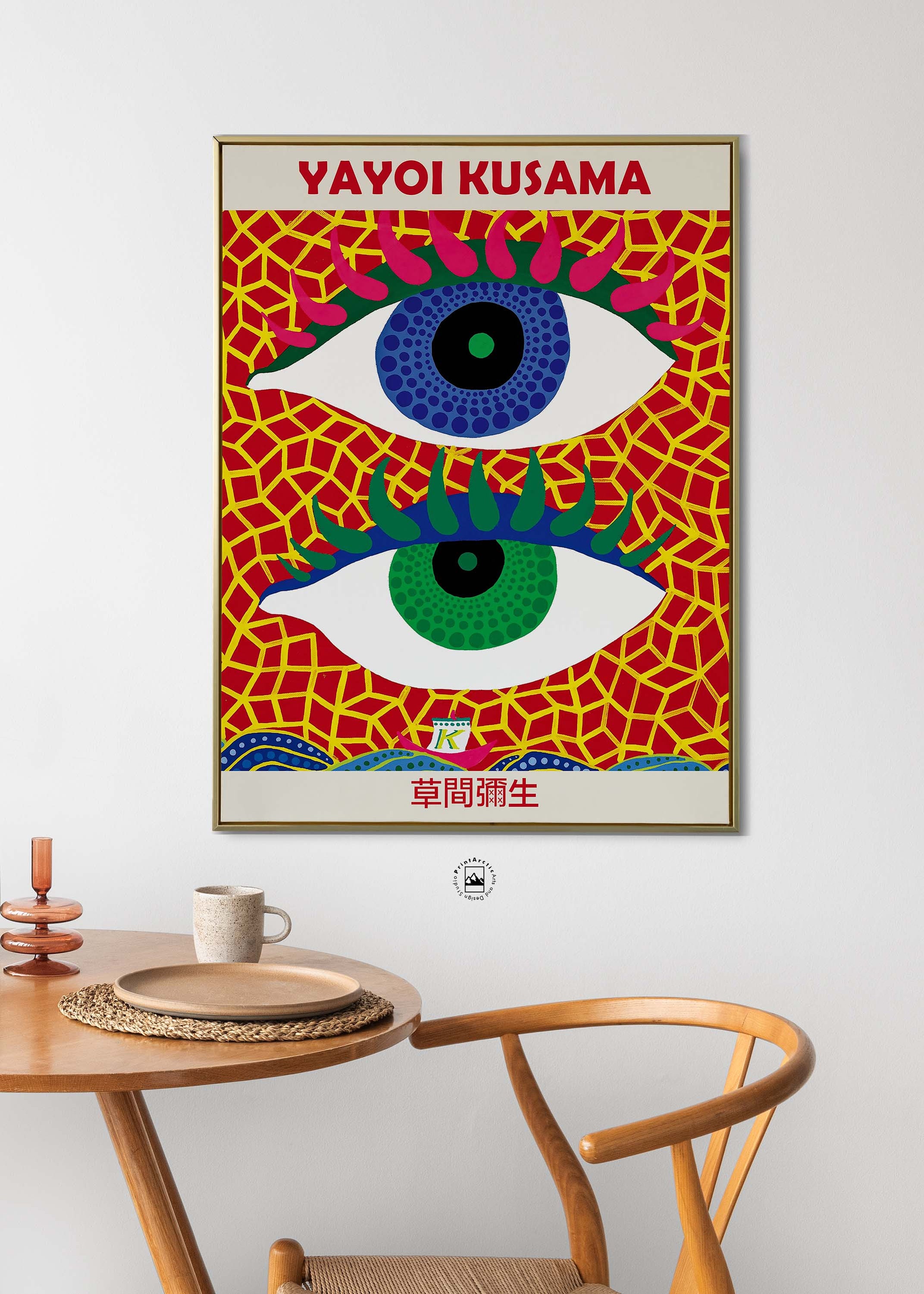 Yayoi Kusama Print, Yayoi Kusama Exhibition Poster, Pop ART Wall Art ...