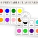 Printable Flashcards Learning Colors for Toddler Preschool and ...