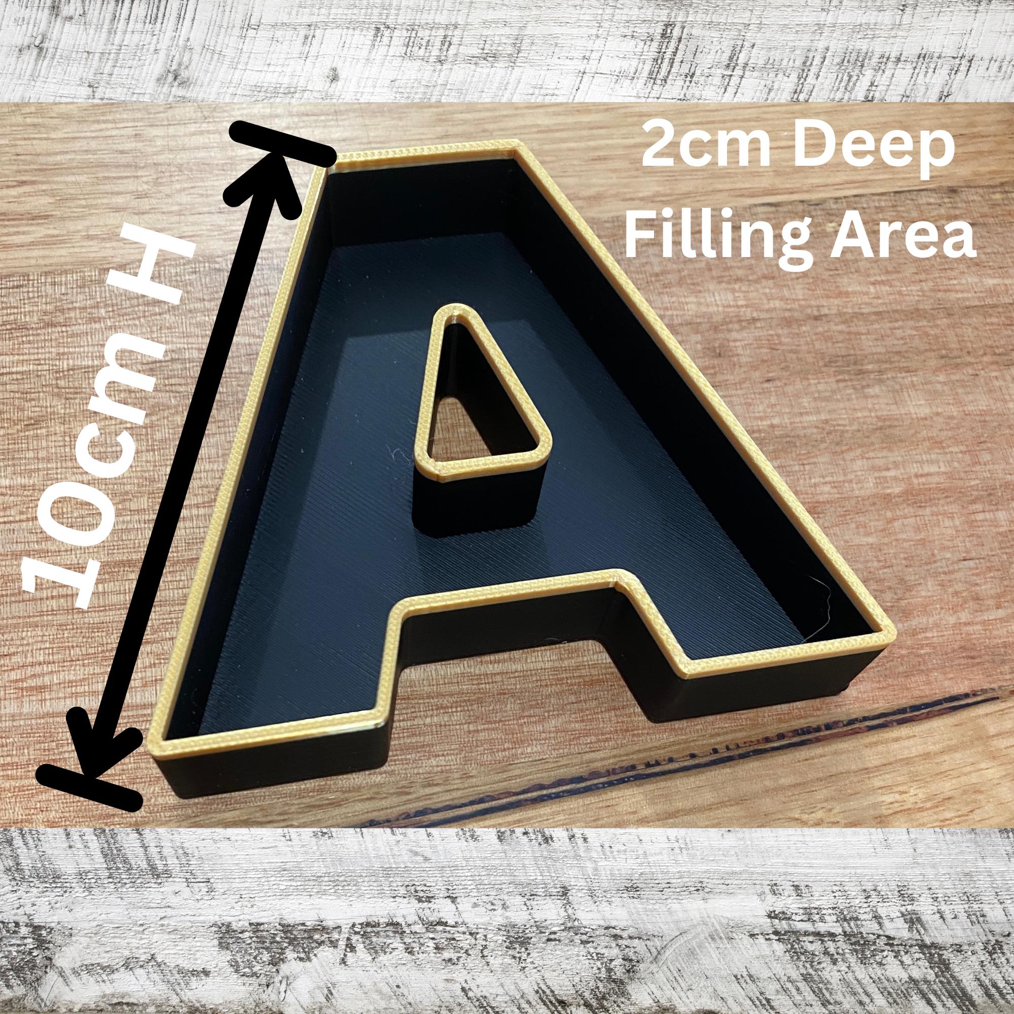 Fillable Craft Letter: 3D Printed PLA Food Tray (4 Inch) - Etsy Australia