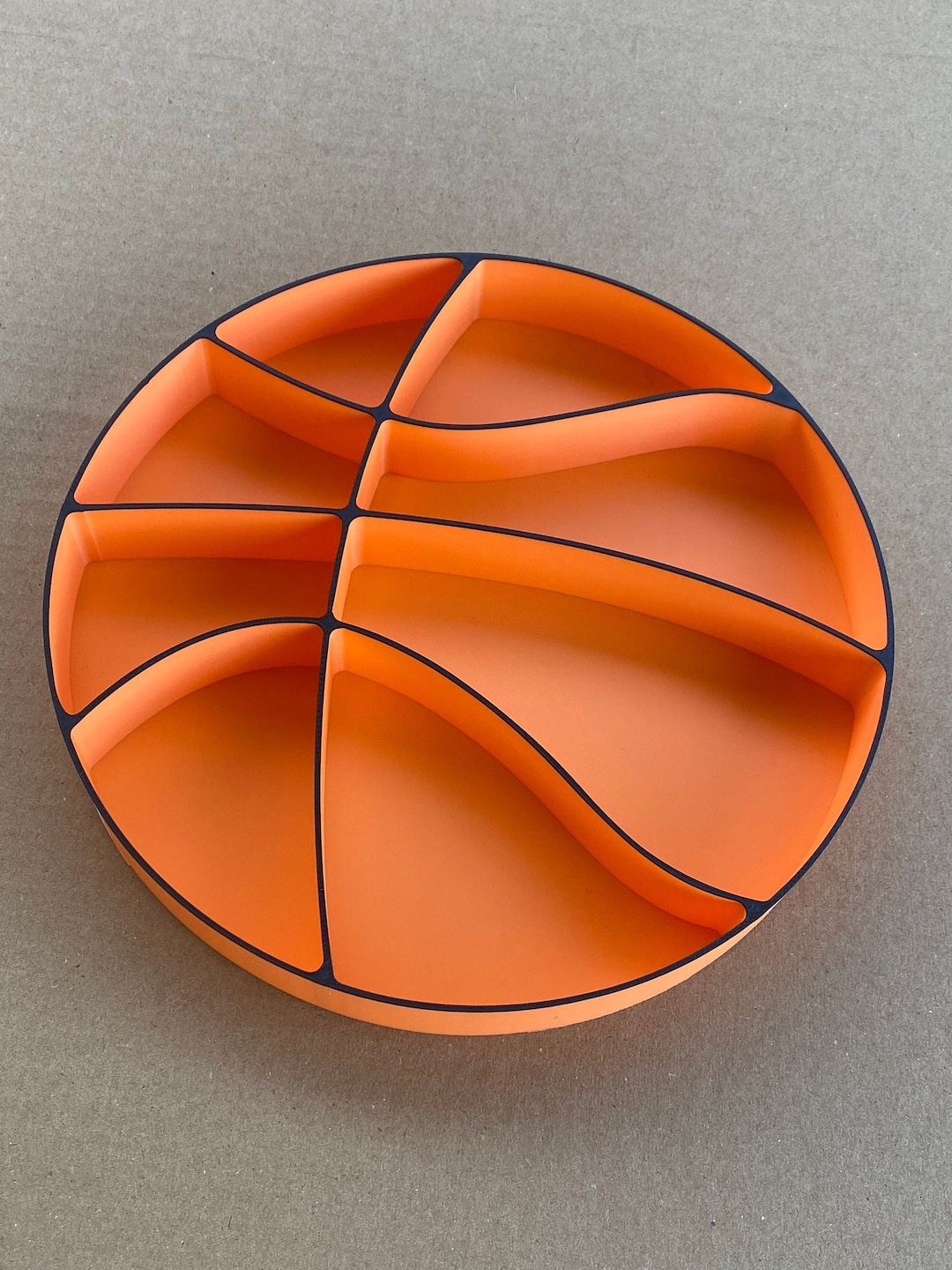 Basketball 3d Print Stl File , Digital Food Letter Tray Stl , Fillable ...