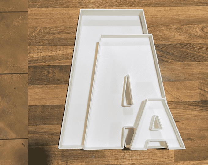 Custom Colored Reusable Fillable Letters Numbers Boxes Trays for ...