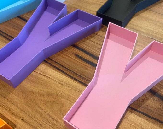 Custom Colored Reusable Fillable Letters Numbers Boxes Trays for ...