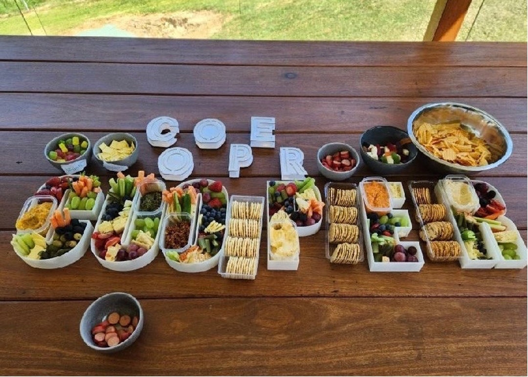 Fillable Letter Charcuterie Tray: Reusable Food Number Box - Etsy