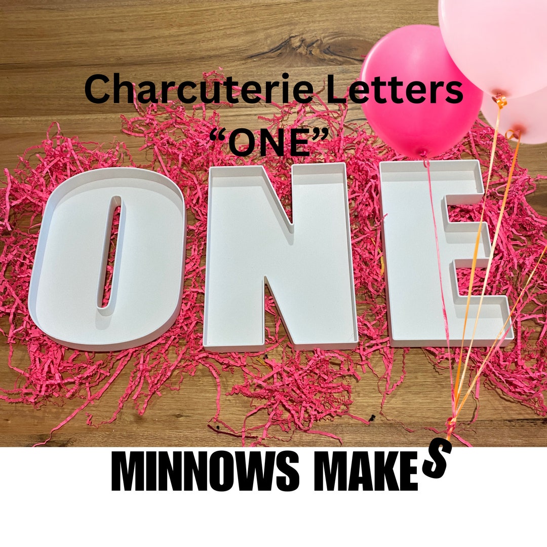 Fillable Birthday Letters One, Charcuterie One, First Birthday Party ...