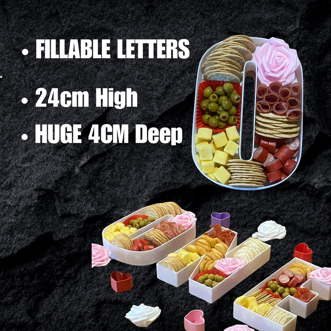 Fillable Letters Fillable Numbers , Letter and Number Charcuterie Trays ...
