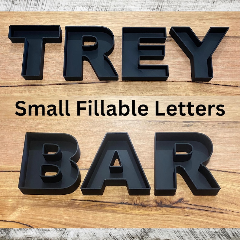 3D Printed Fillable Letter: Charcuterie Candy Dish (4 Inch) - Etsy ...