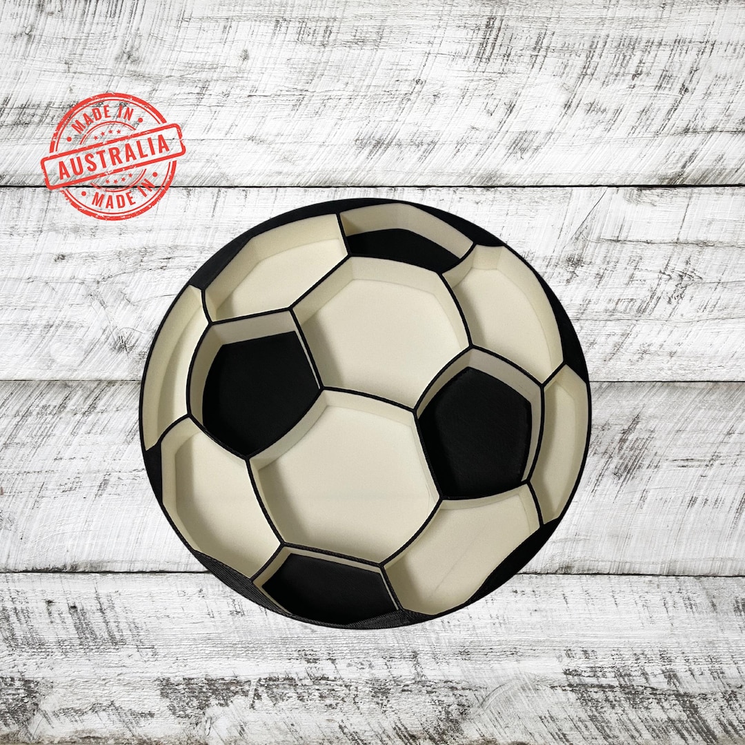Soccer Ball Fillable Food Tray, Great Soccer Game Grazing Tray, 3D ...