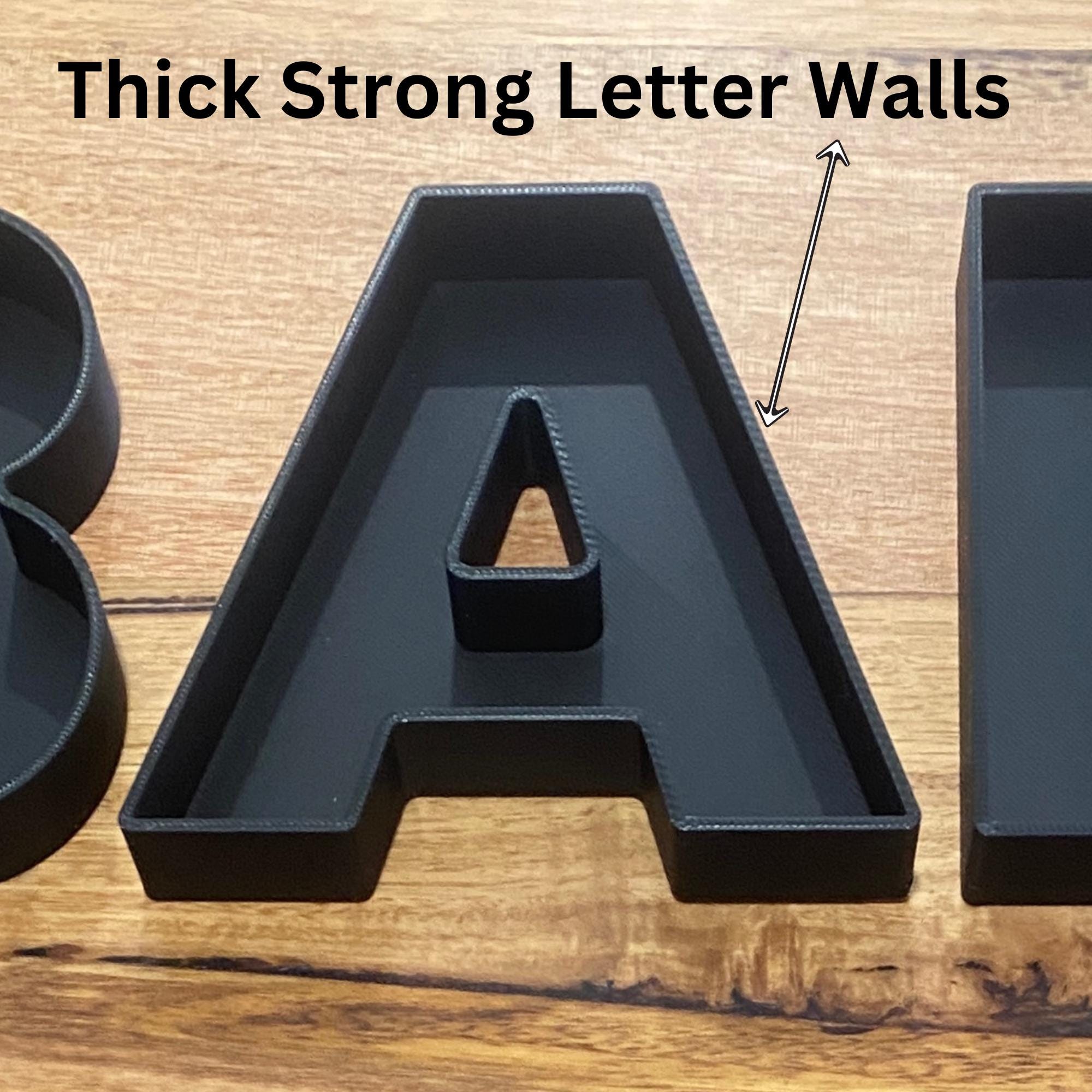 Fillable Craft Letter: 3D Printed PLA Food Tray (4 Inch) - Etsy Australia