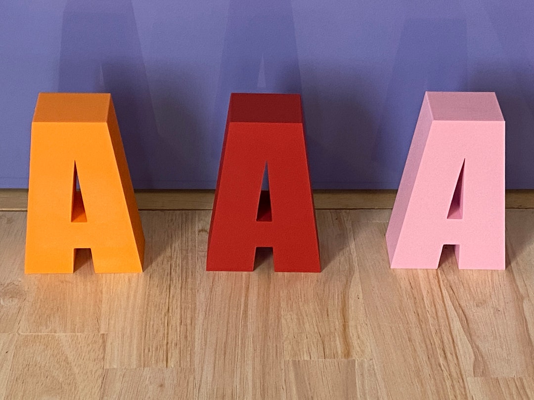 3d Printed Personalized Letters, Thick Custom Letters , Biodegradable ...