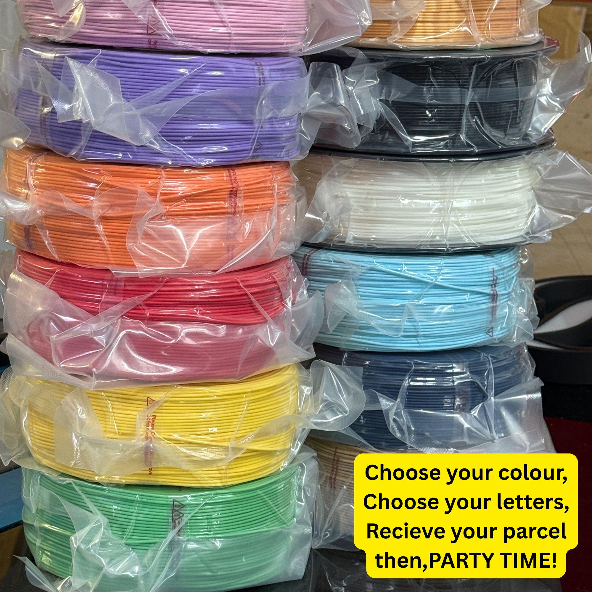 3D Printed Fillable Party Letters: 24cm PLA Charcuterie Trays - Etsy