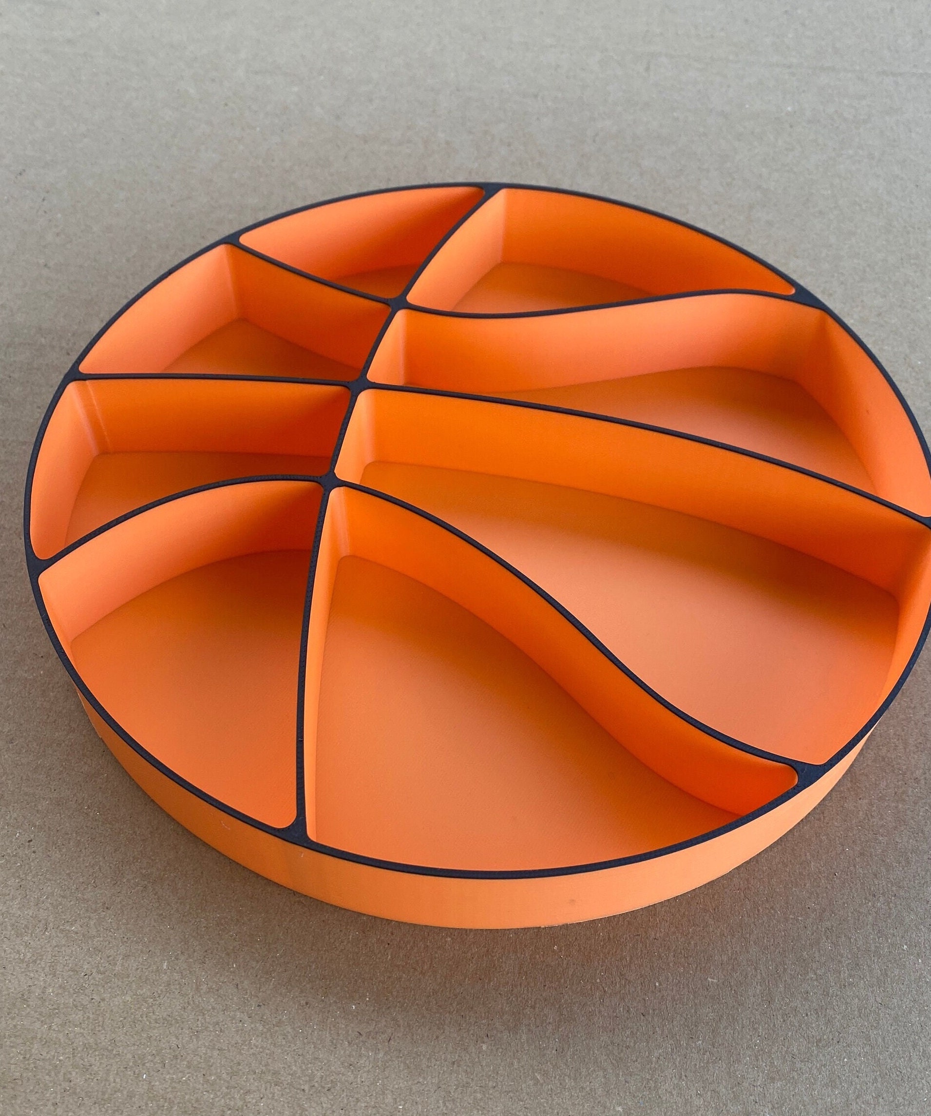 Basketball 3d Print Stl File , Digital Food Letter Tray Stl , Fillable ...