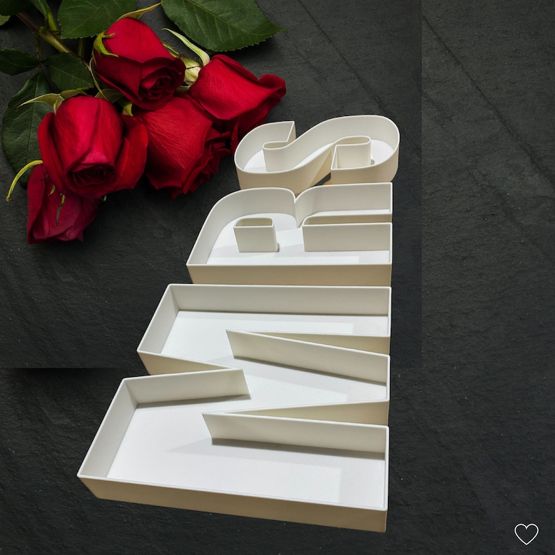 Mrs Fillable Letters , Charcuterie Letter Tray, White Mrs Letters ...