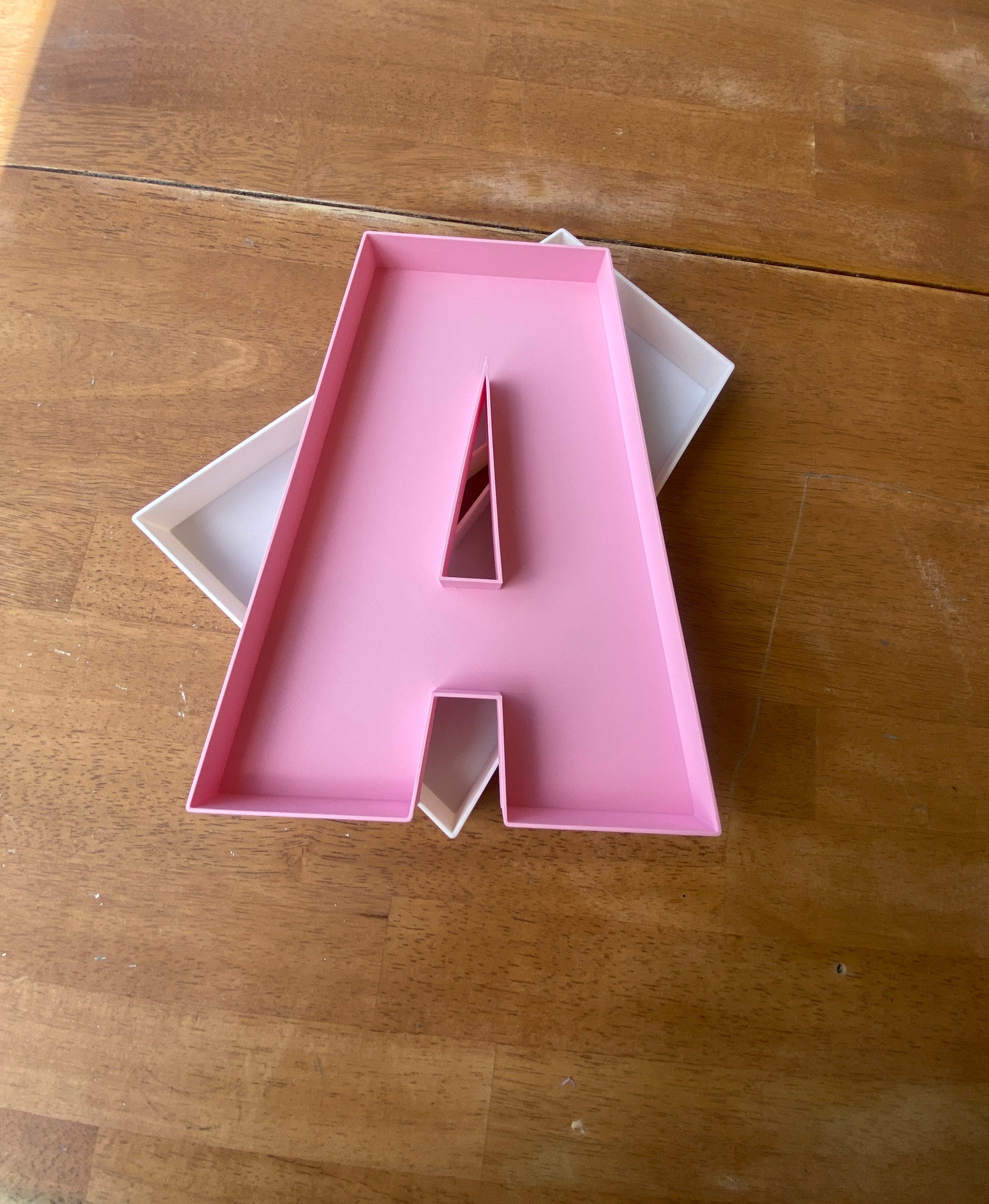 3D Printed Fillable Party Letters: 24cm PLA Charcuterie Trays - Etsy