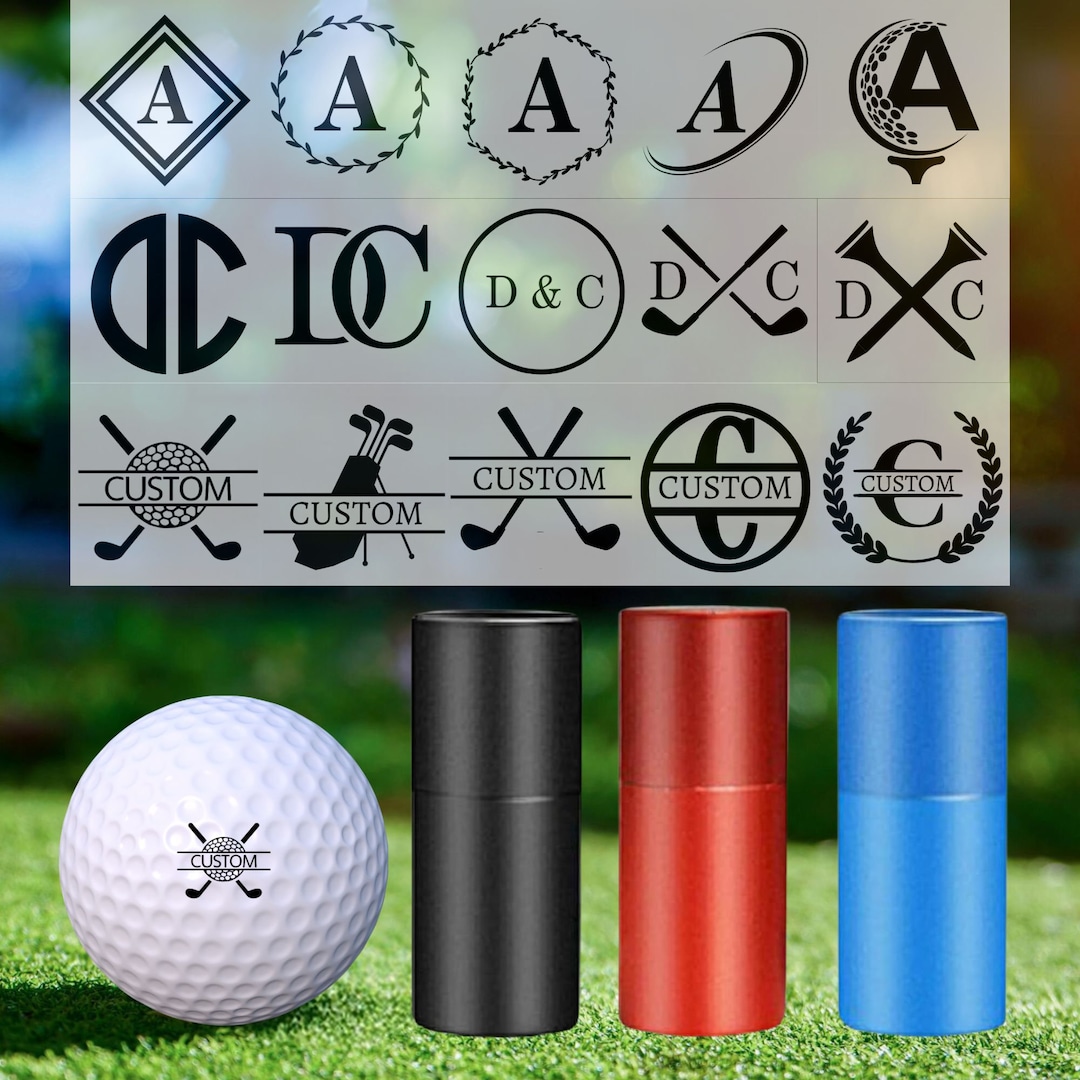 Personalized Your Own Golf Ball Stamp, Golf Ball Marker, Custom Golf ...