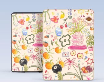 Cute Fruit Aesthetic Kindle Collage Case for Kindle Paperwhite 11 6.8 ...
