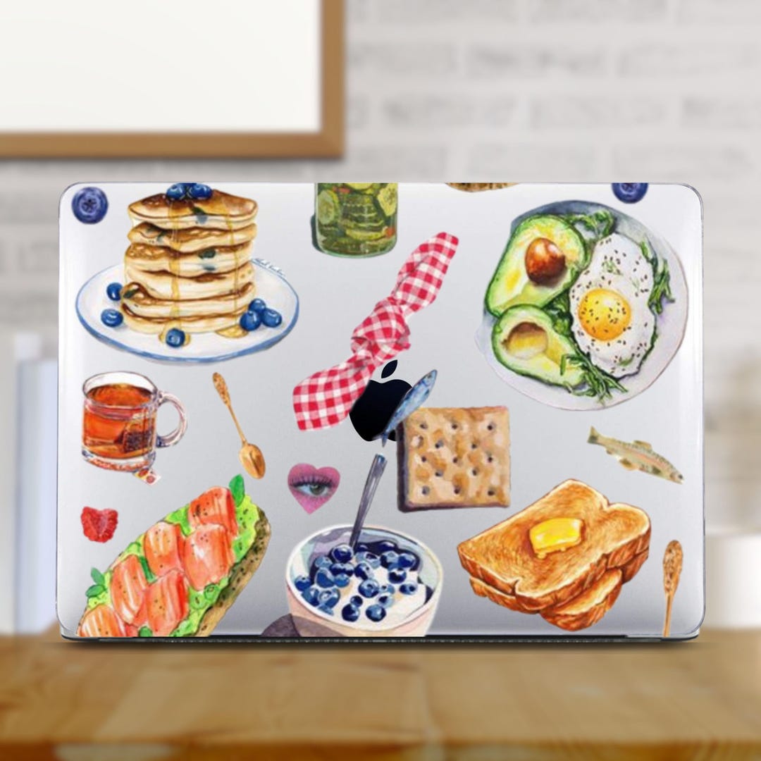 Cute Food Crystal Clear MacBook Case for MacBook Air 13 15, MacBook Pro ...
