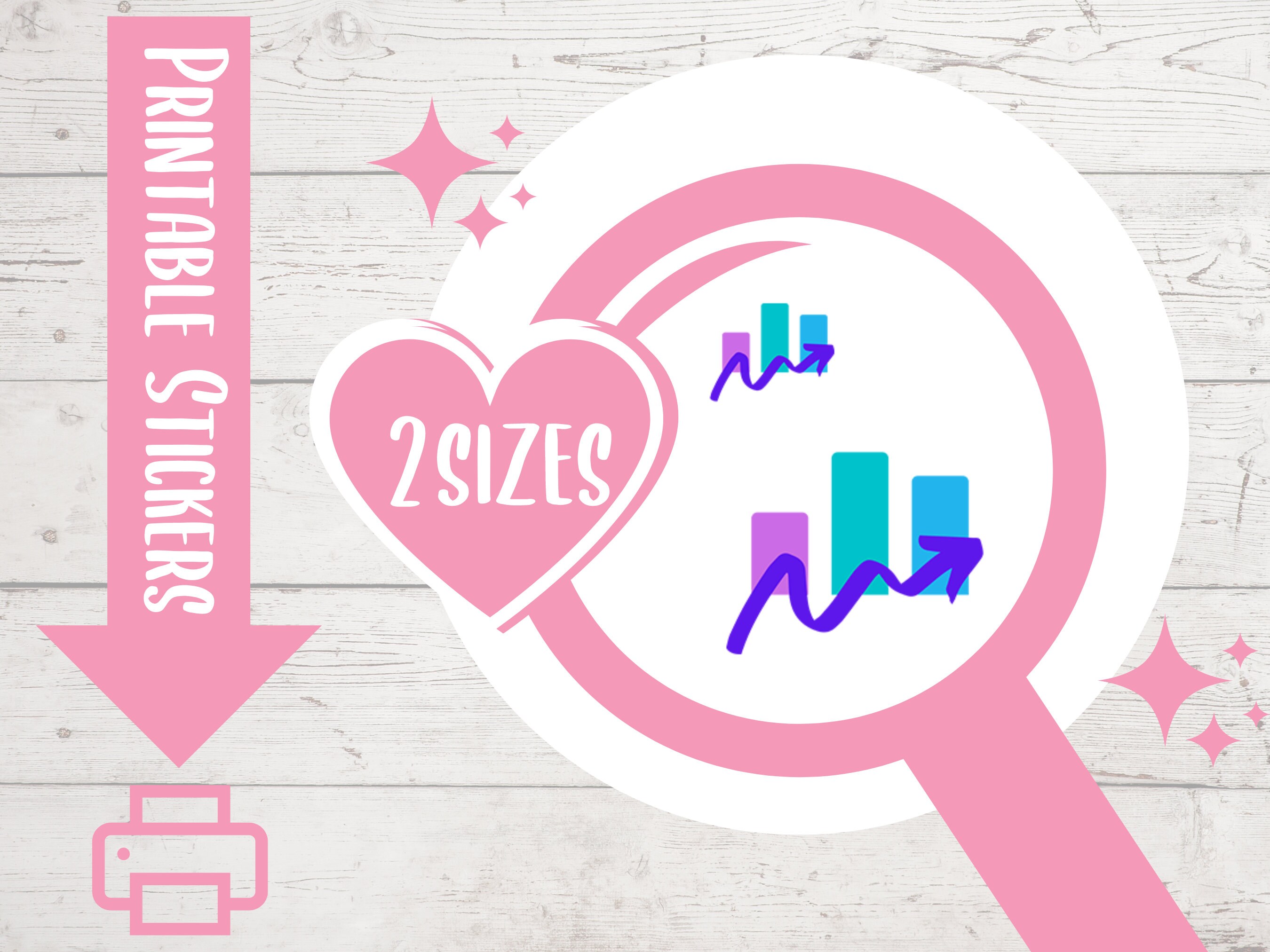 Printable Sticker Sheet Influencer for Planner and Bullet Journaling ...