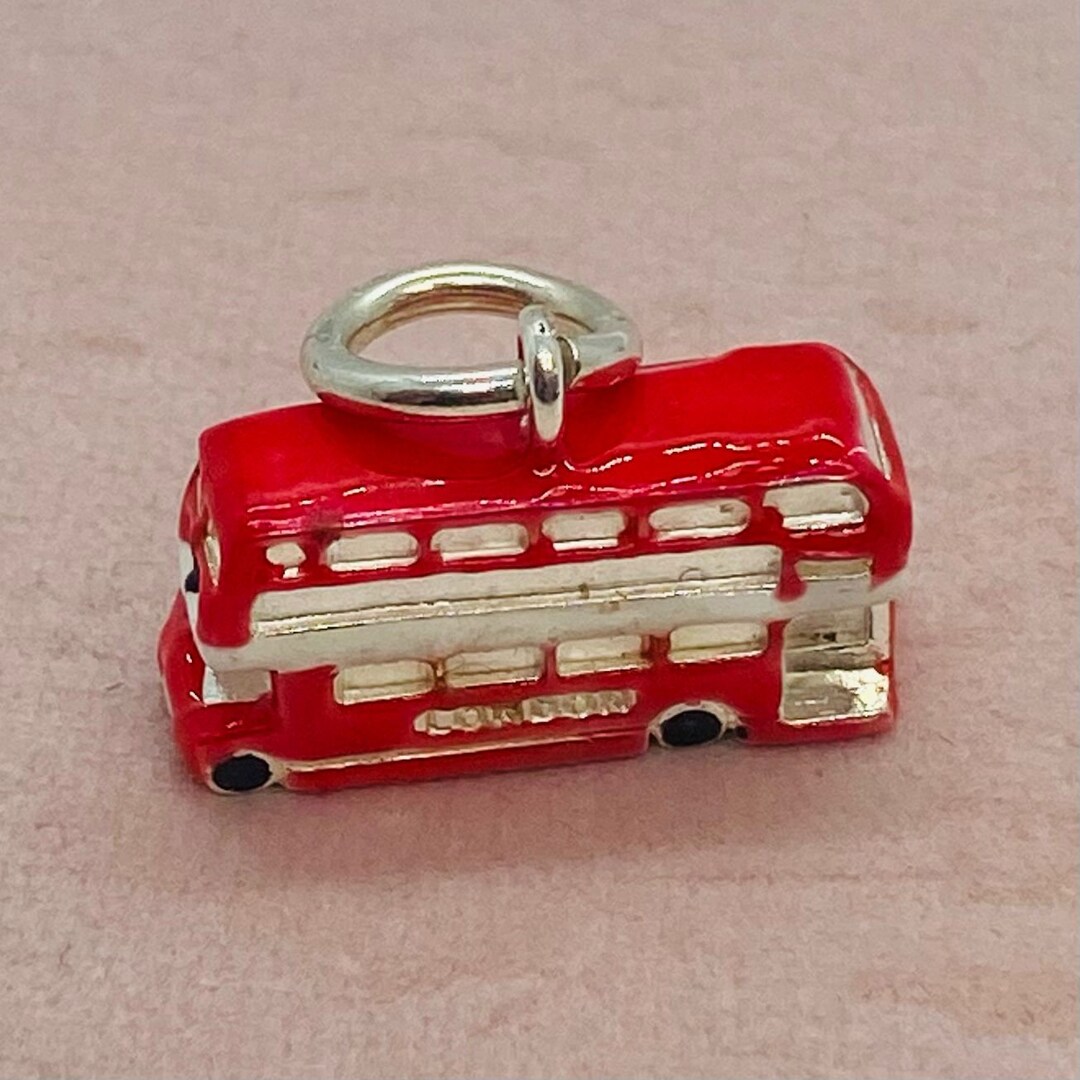 London Bus Silver Charm - Etsy