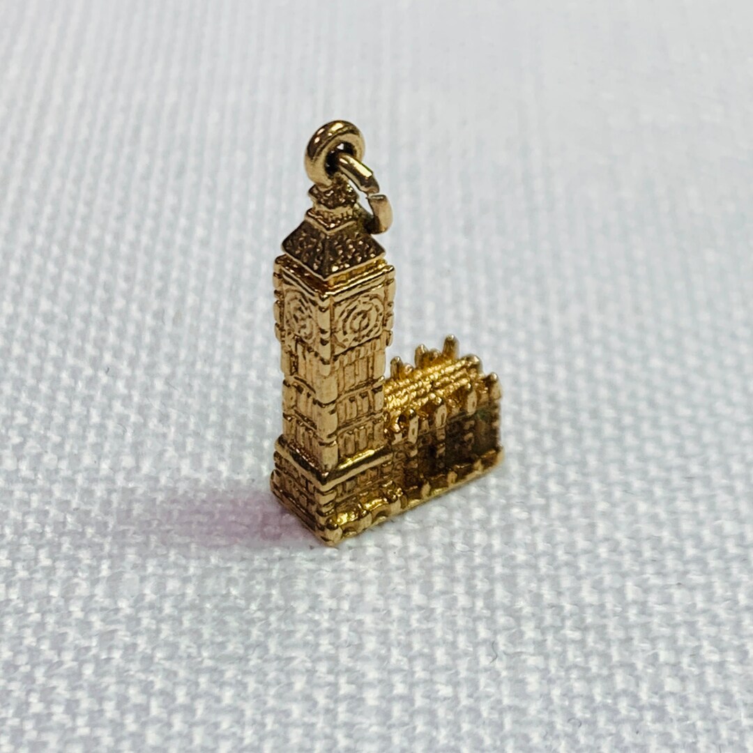 Iconic Big Ben Gold Charm Pendant - Etsy
