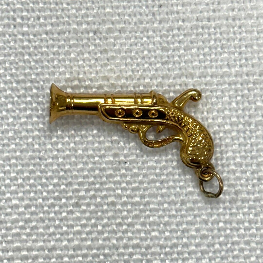 Old Fashioned Musket Gold Charm - Etsy UK