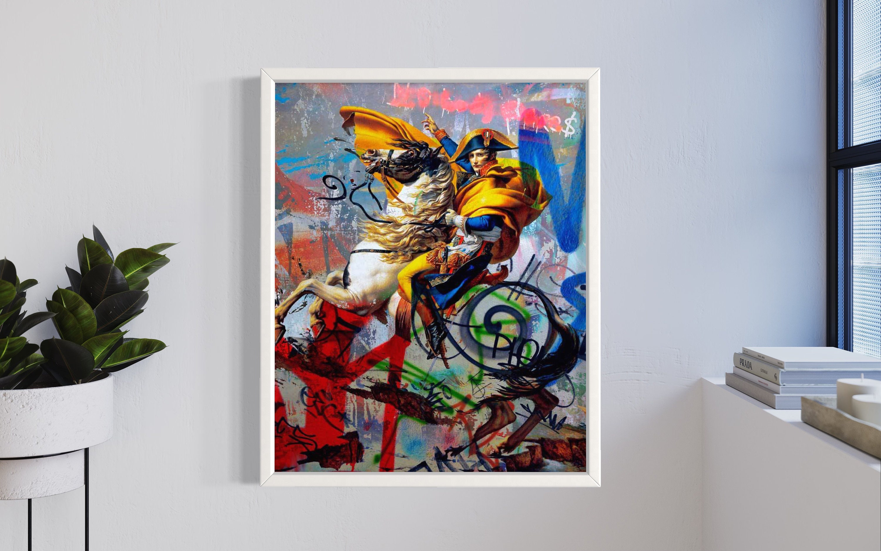 Banksy Napoleon Bonaparte Canvas Wall Art Street Graffiti - Etsy