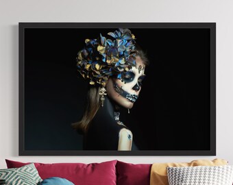 Skull Canvas Wall Art - Etsy