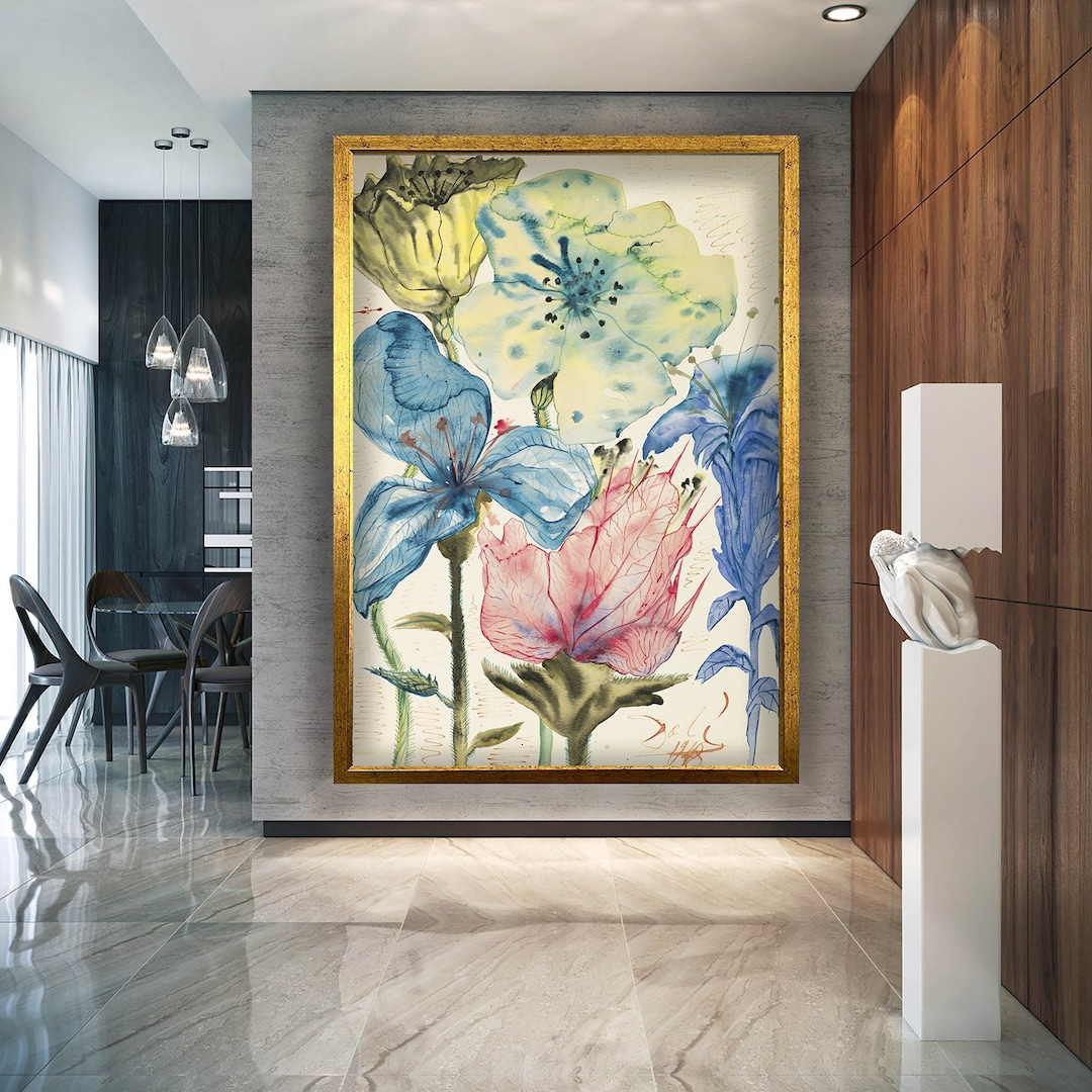 Salvador Dali Fleurs 1948 Canvas Wall Art Print, Wildflower Print ...