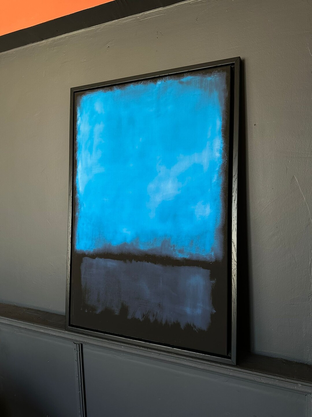 Mark Rothko Black Blue Frame Canvas/poster Art Reproduction - Etsy