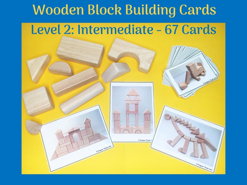 Wooden Block Building Challenge Cards for Kindergarten SET 2 ... Wooden Block Building Challenge Cards for Kindergarten SET 2 ...