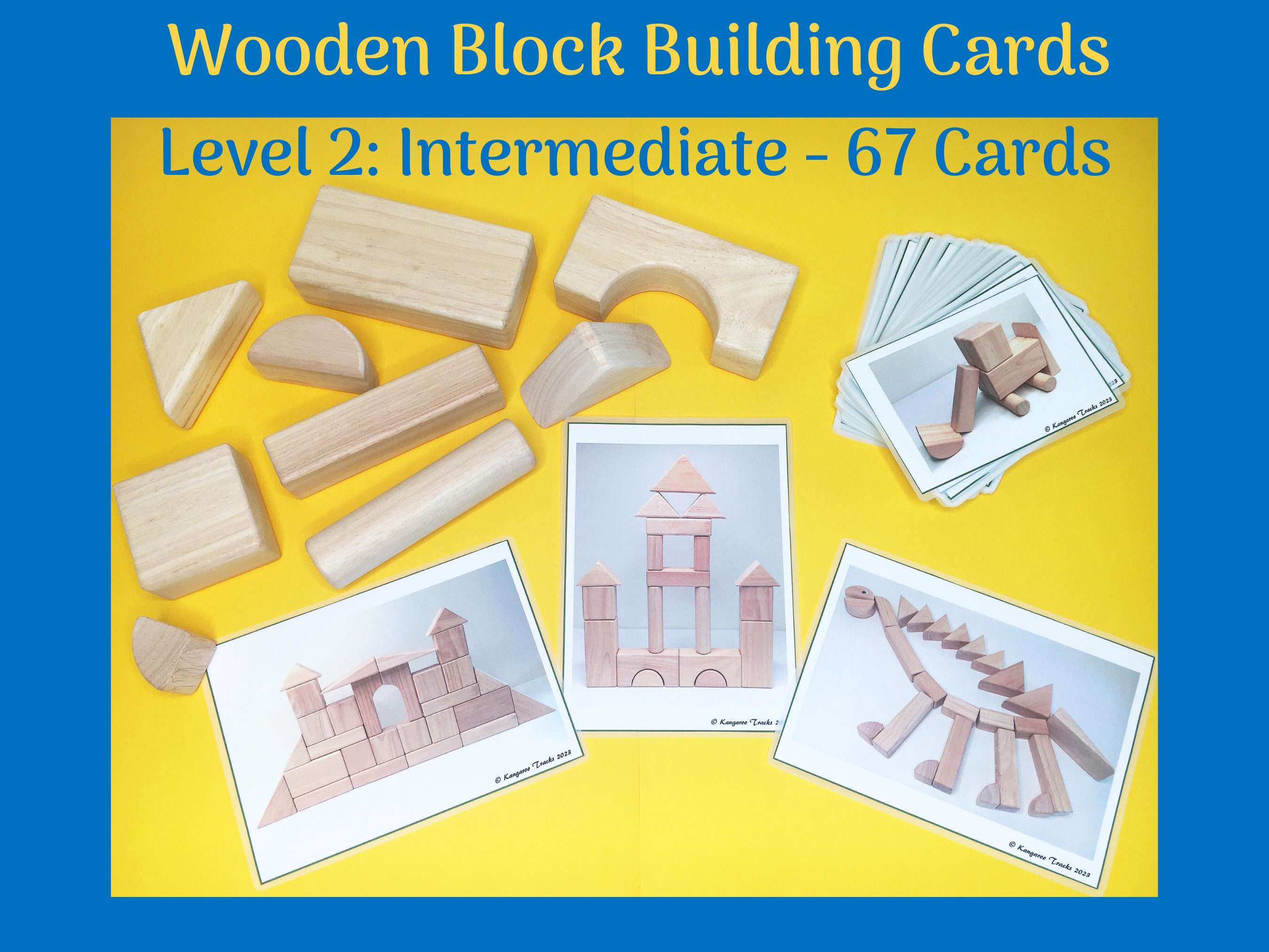 Wooden Block Building Challenge Cards for Kindergarten SET 2 ... Wooden Block Building Challenge Cards for Kindergarten SET 2 ...