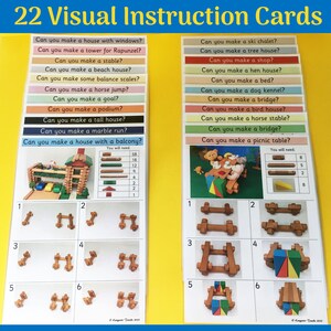 Lincoln Logs Challenge Cards: STEM Building Activity (PDF) - Etsy