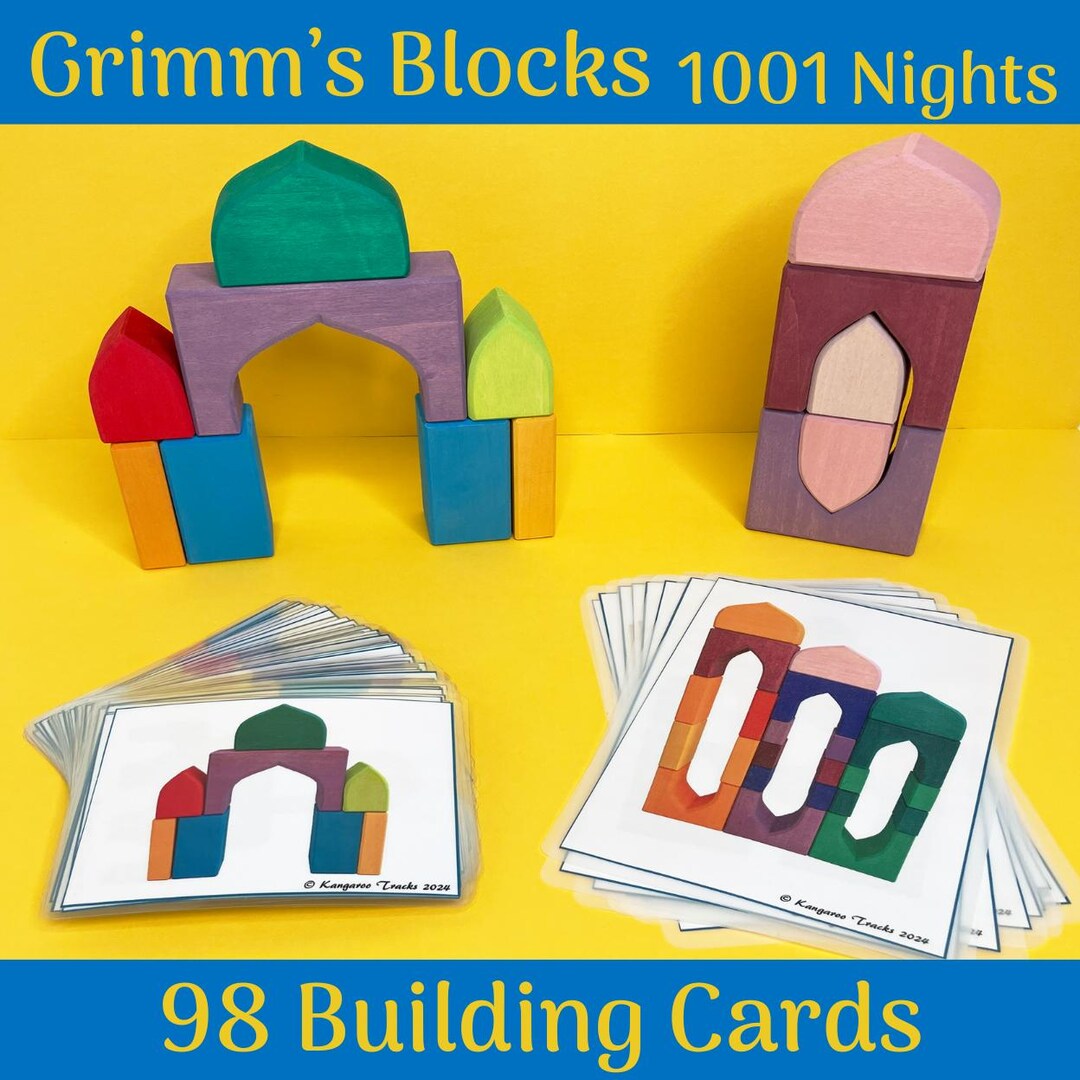 Grimms Blocks 1001 Nights Building Cards - Etsy