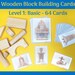 Wooden Block Building Challenge Cards for Kindergarten Children SET 1 ...
