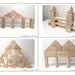 Wooden Block Building Challenge Cards for Kindergarten Children SET 3 ...