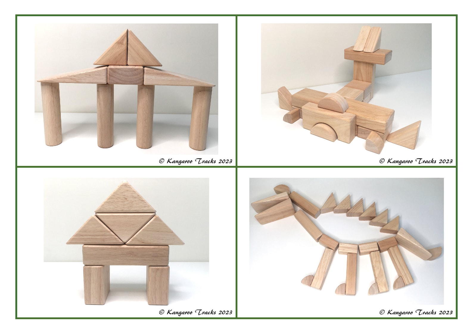 Wooden Block Building Challenge Cards for Kindergarten SET 2 ...