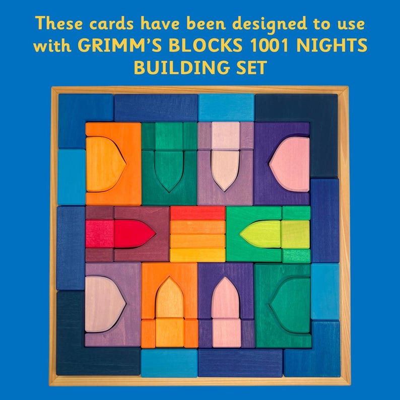 Grimms Blocks 1001 Nights Building Cards - Etsy