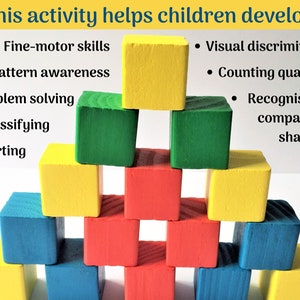 Wooden Block Building Challenge Cards for Kindergarten & Pre-school ...