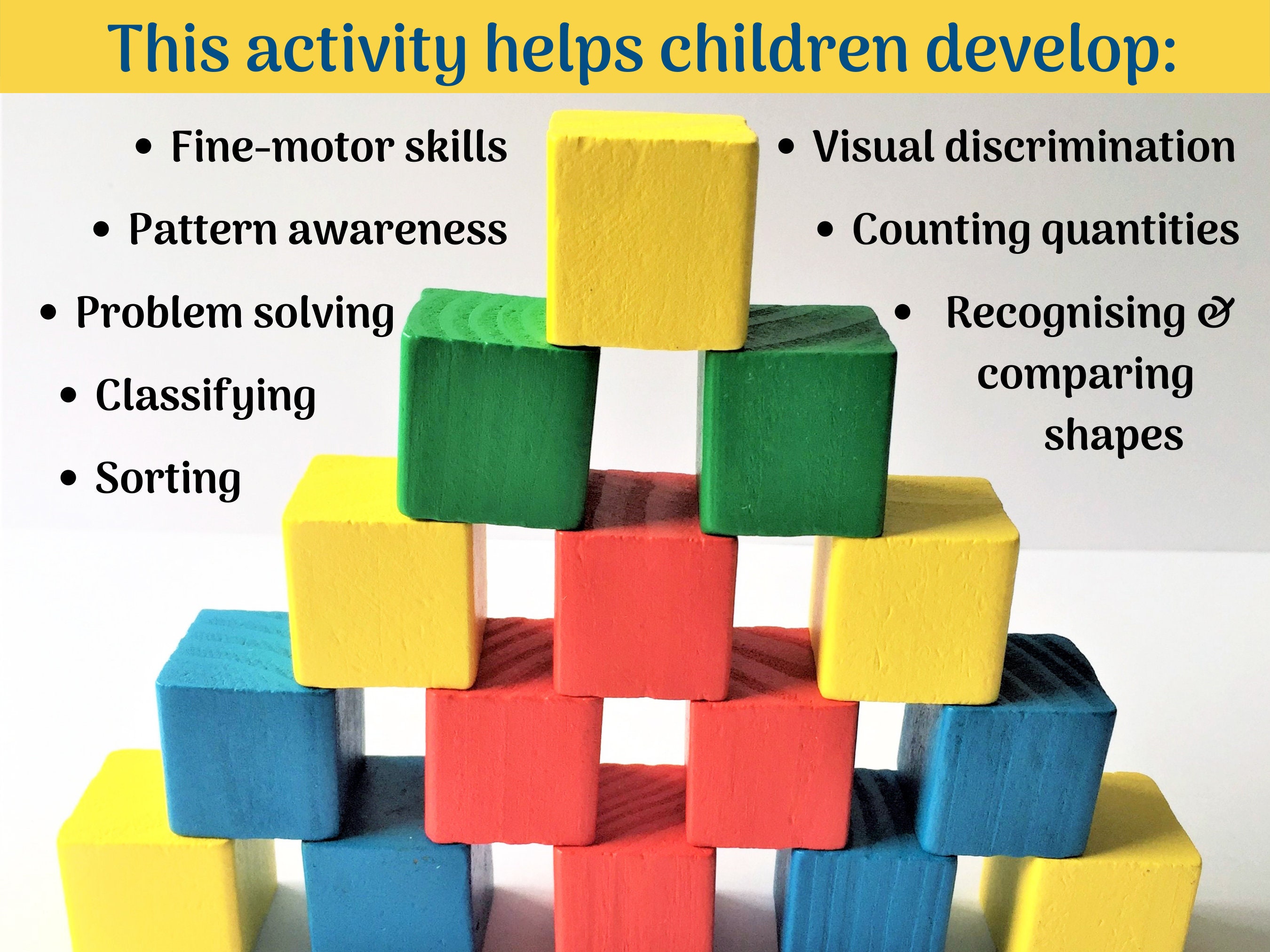 Wooden Block Building Challenge Cards for Kindergarten & Pre-school ...