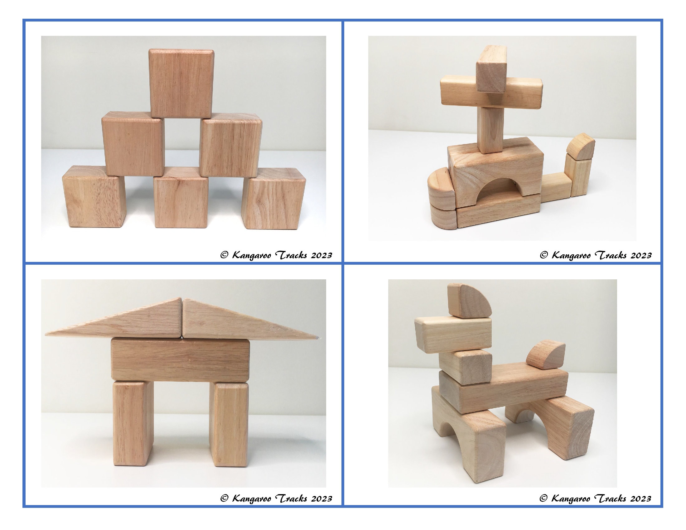 Wooden Block Building Challenge Cards for Kindergarten Children (SET 1 ... Wooden Block Building Challenge Cards for Kindergarten Children (SET 1 ...